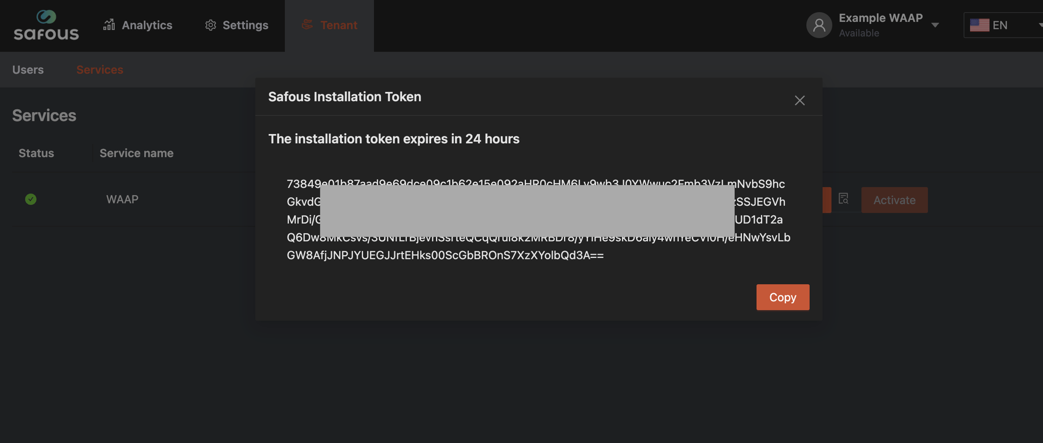 Safous WAAP Installation