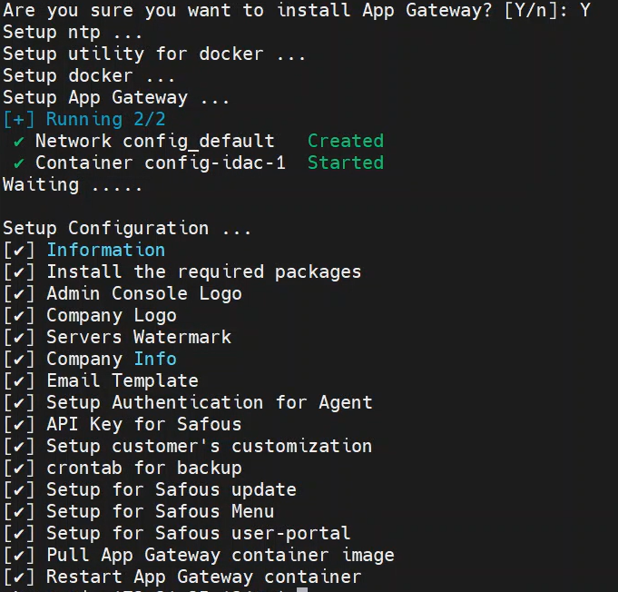 App Gateway Installation for safous.com