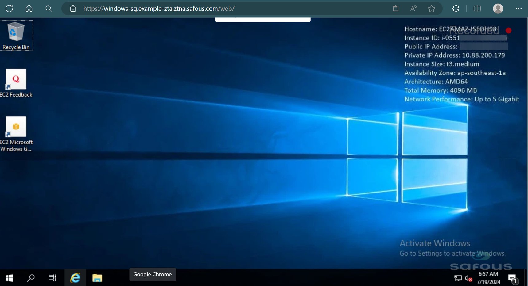 User Portal - Accessing RDP-based Application