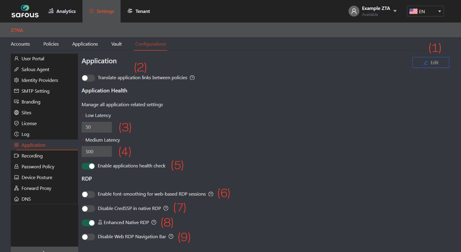 [ZTA] Configurations/Application