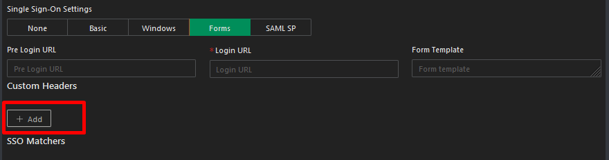 Configure Forms SSO for Application