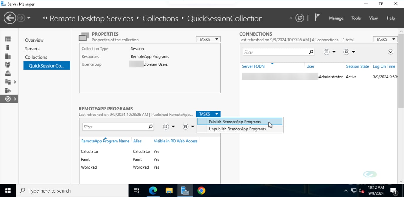 Configuring RemoteApps with Windows Terminal Server